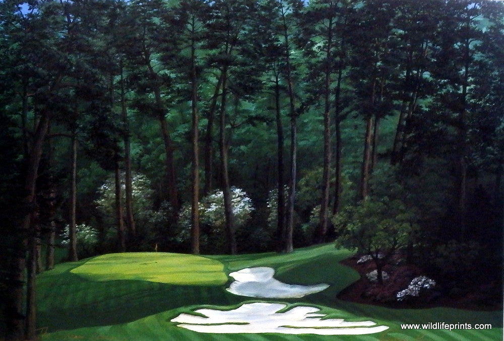 Artist Elizabeth Peper Golf Print The Dream Course Hole Ten Augusta ...